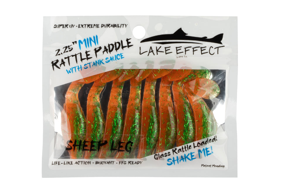 Sheep Leg - MINI Rattle Paddle – RBM Jigs / Lake Effect Lure Co.